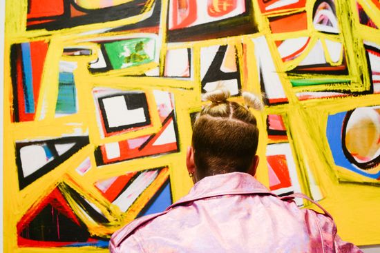 Artist Alexaner Poses During His Opening Editorial Stock Photo - Stock ...