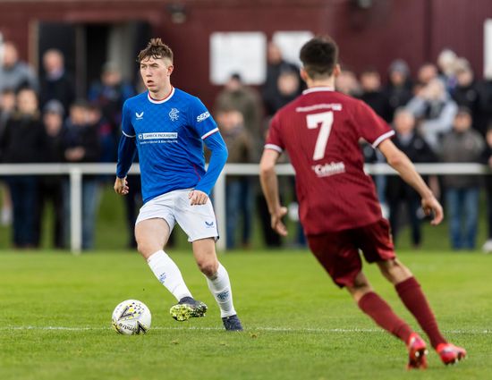 Rangers B Team Defender Connor Allan Editorial Stock Photo - Stock ...