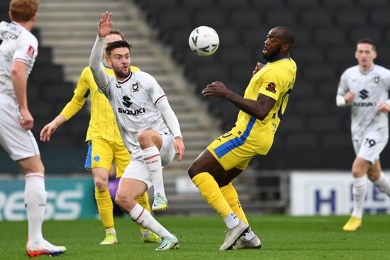 Milton Keynes Dons Defender Daniel Harvie Editorial Stock Photo - Stock ...