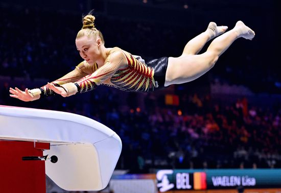 Belgian Lisa Vaelen Pictured Action During Editorial Stock Photo ...