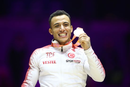 Adem Asil Turkey Celebrates On Podium Editorial Stock Photo - Stock ...