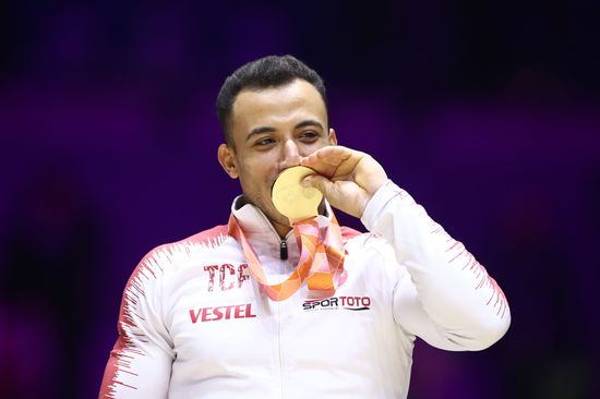 Adem Asil Turkey Celebrates On Podium Editorial Stock Photo - Stock ...