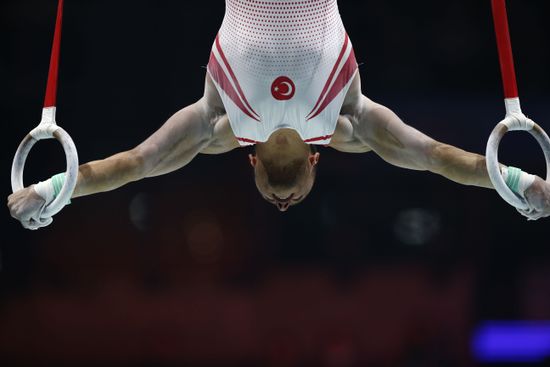 Adem Asil Turkey Performs On Rings Editorial Stock Photo - Stock Image ...