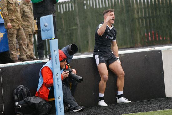 Adam Radwan Newcastle Falcons Celebrates His Editorial Stock Photo ...