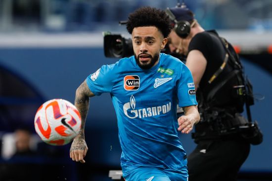 Claudinho Zenit St Petersburg Action During Editorial Stock Photo ...