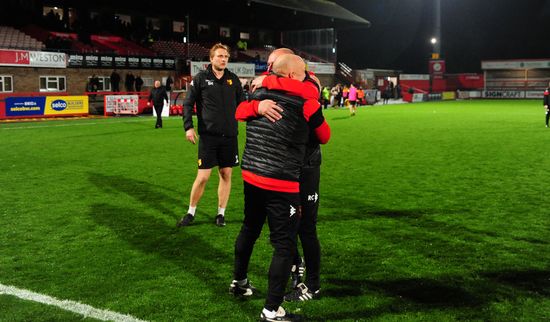 Alvechurch Manager Ian Long Celebrates Full Editorial Stock Photo ...