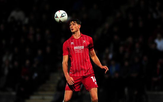 Caleb Taylor Cheltenham Town Tries Control Editorial Stock Photo ...