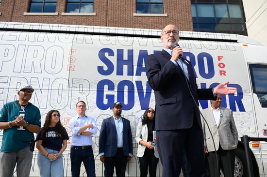 Pennsylvania Governor Thom Wolf Introduces Josh Editorial Stock Photo ...