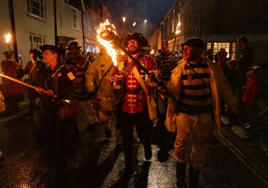 Members Various Bonfire Societies Take Part Editorial Stock Photo ...