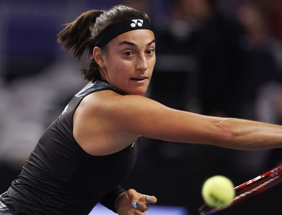 Caroline Garcia France Hits Return Daria Editorial Stock Photo - Stock ...