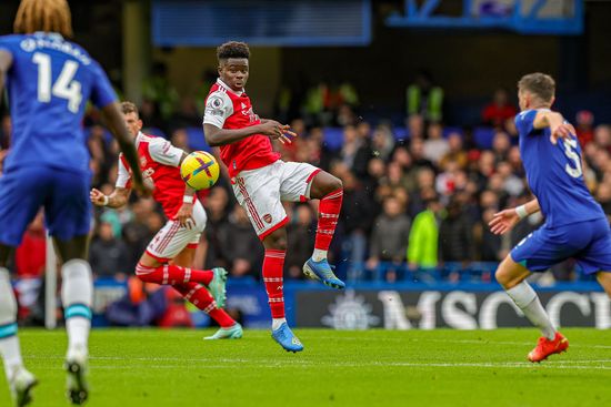 Bukayo Saka 7 Arsenal During Premier Editorial Stock Photo - Stock ...