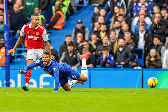 Gabriel Jesus 9 Arsenal Slides Tackles Editorial Stock Photo - Stock ...