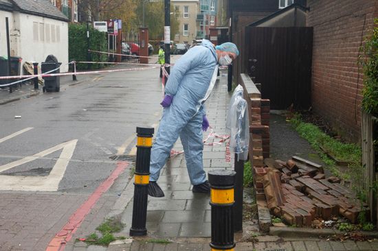Large Police Cordon Place Today Forensic Editorial Stock Photo - Stock ...