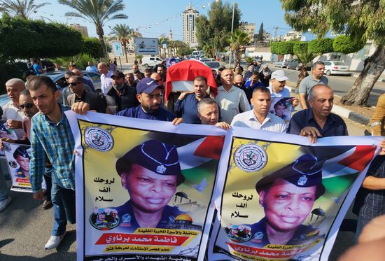 Palestinians Carry Body Fatima Bernawi During Editorial Stock Photo ...