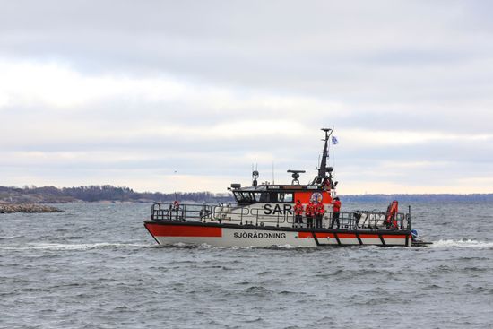 Sar Rescue Ship Heading South Harbour Editorial Stock Photo - Stock ...