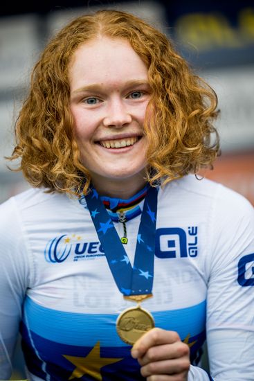 Dutch Puck Pieterse Celebrates On Podium Editorial Stock Photo - Stock ...