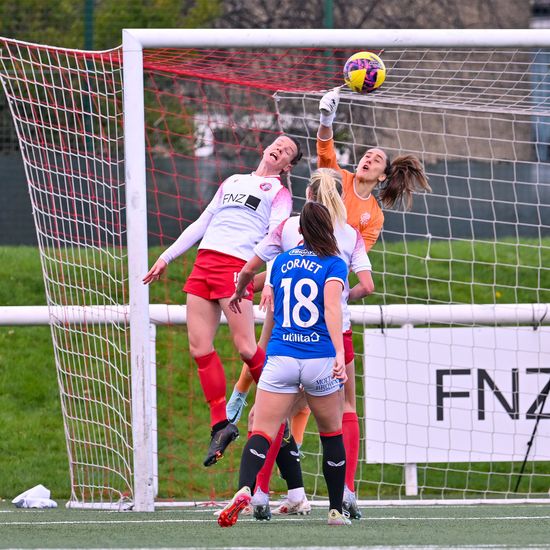 Rangers Victoria Esson Punches Ball Clear Editorial Stock Photo - Stock ...