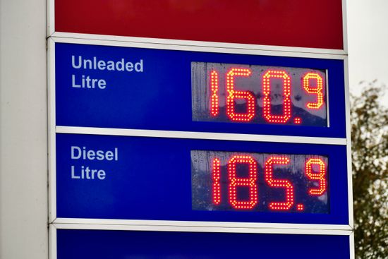 Fuel Prices Esso Emmer Green Diesel Editorial Stock Photo - Stock Image ...