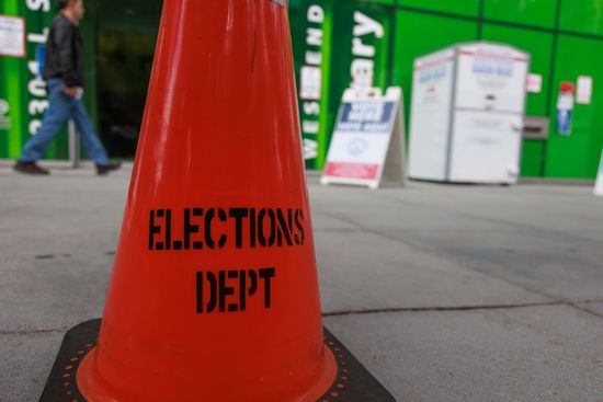 District Columbia Board Elections Traffic Cone Editorial Stock Photo ...