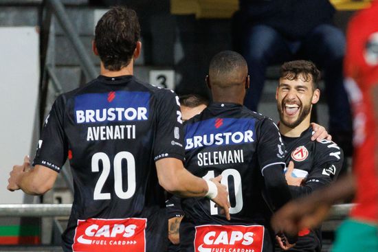 Kortrijks Massimo Bruno Celebrates After Scoring Editorial Stock Photo ...