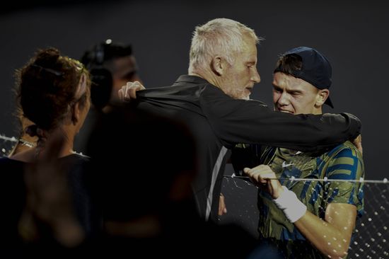 Denmarks Holger Rune Celebrates His Parents Editorial Stock Photo ...