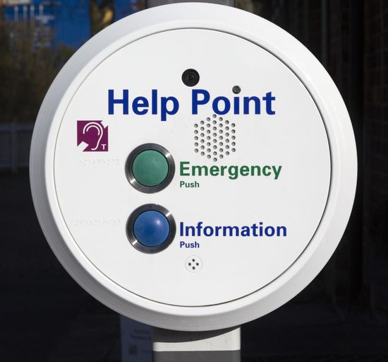Close Help Point Information Emergency Service Editorial Stock Photo ...