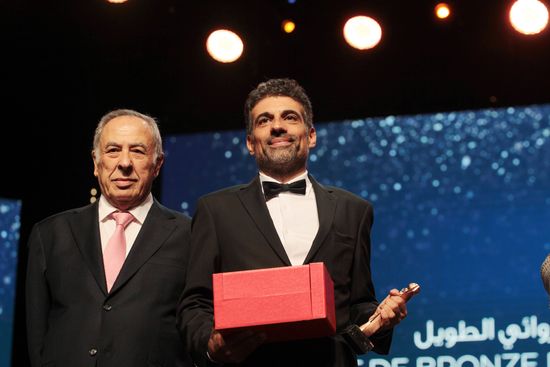 Egyptian Director Samir Nasr Poses Bronze Editorial Stock Photo - Stock ...