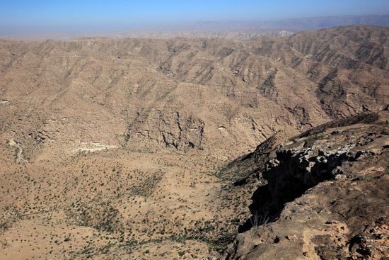 Landscape Southern Dhofar Jabal Alqamar Oman Editorial Stock Photo ...