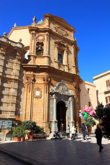 Marsala Church Chiesa De Maria Ss Editorial Stock Photo - Stock Image ...