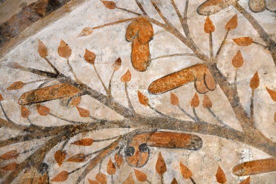 Tree Fertility Phallus Tree Fresco Mural Editorial Stock Photo - Stock ...