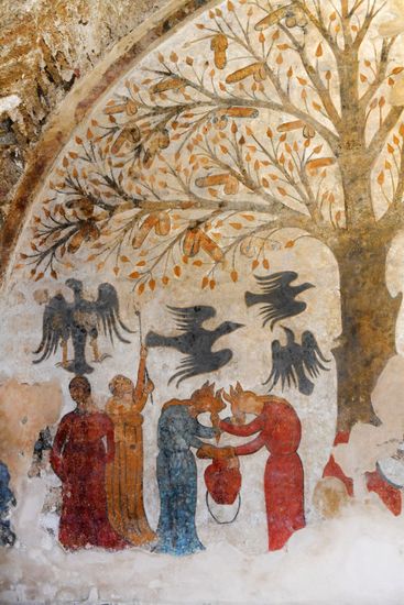 Tree Fertility Phallus Tree Fresco Mural Editorial Stock Photo - Stock ...