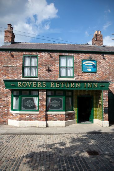 Rovers Return Inn On Set Itv Editorial Stock Photo - Stock Image ...
