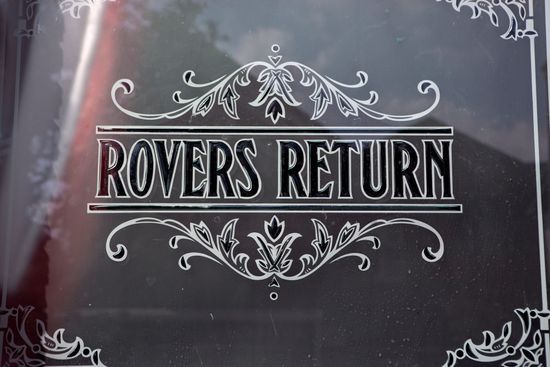 Window Rovers Return Inn On Itv Editorial Stock Photo - Stock Image ...
