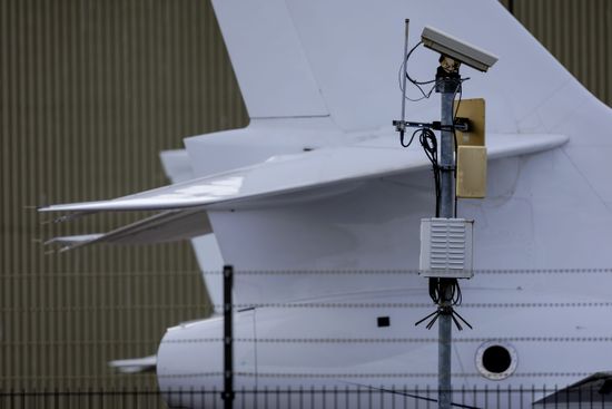 113422 Aircraft Behind Fence Around Schiphol Editorial Stock Photo ...