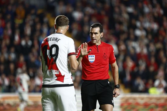 Spanish Referee Martinez Manuera R Chats Editorial Stock Photo - Stock ...
