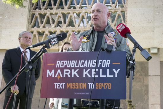 Democratic Senator Mark Kelly Speaks After Editorial Stock Photo ...