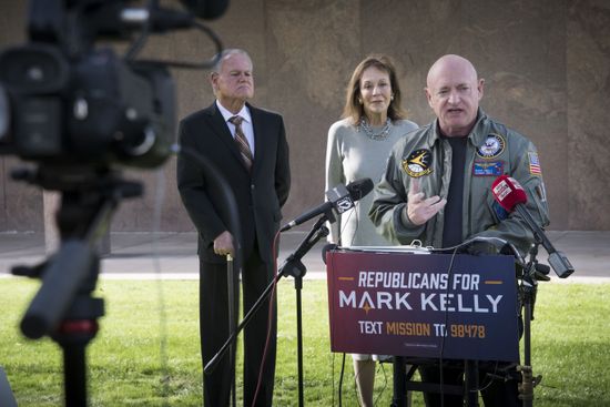Democratic Senator Mark Kelly Speaks After Editorial Stock Photo ...