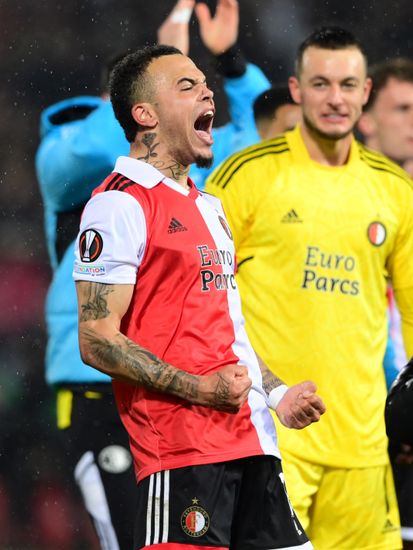 Rotterdam Quilindschy Hartman Feyenoord Celebrate 10 Editorial Stock ...