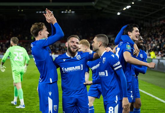 Gillingham Players Celebrates Victory Editorial Stock Photo - Stock ...