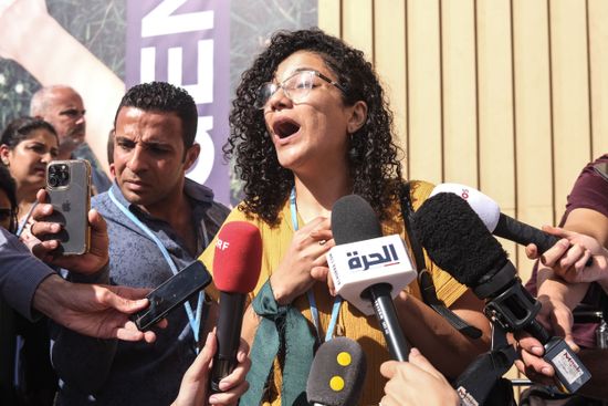 Sanaa Seif Sister Jailed Britishegyptian Activist Editorial Stock Photo ...