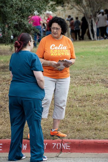 Celia Israel Candidate Austin Mayor Speaking Editorial Stock Photo ...