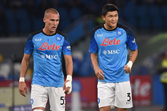 Minjae Kim Leo Ostigard Ssc Napoli Editorial Stock Photo - Stock Image ...