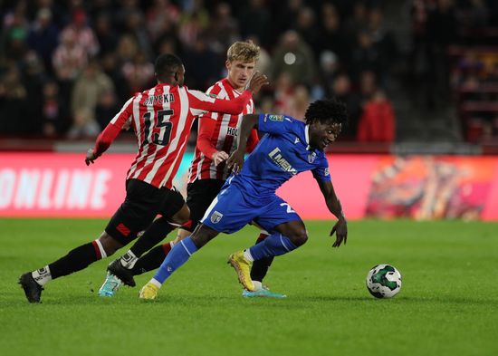 Jordan Green Gillingham Challenged By Frank Editorial Stock Photo ...