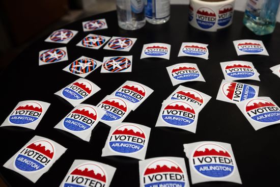 Stickers Voters Future Voters Precinct Arlington Editorial Stock Photo ...