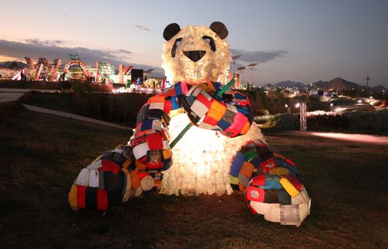 Panda Made Plastic Waste Green Zone Editorial Stock Photo - Stock Image ...