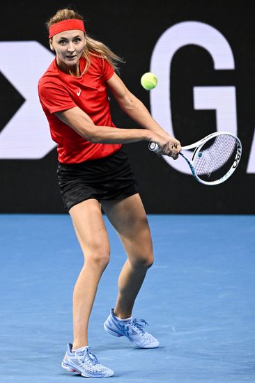 Belgian Maryna Zanevska Pictured Action During Editorial Stock Photo ...
