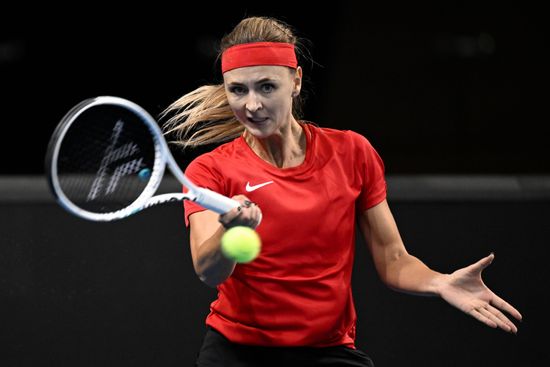 Belgian Maryna Zanevska Pictured Action During Editorial Stock Photo ...