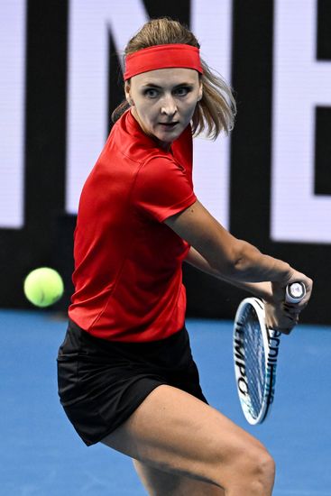 Belgian Maryna Zanevska Pictured Action During Editorial Stock Photo ...