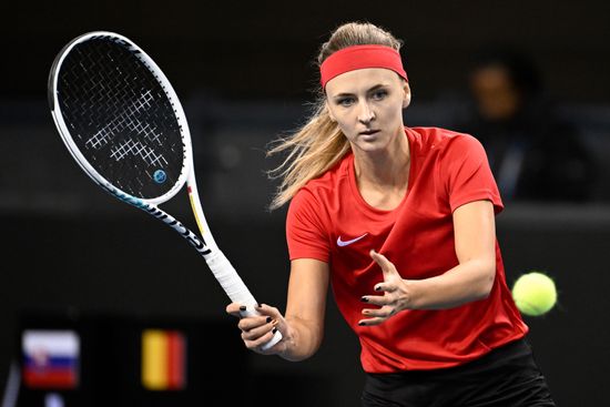 Belgian Maryna Zanevska Pictured Action During Editorial Stock Photo ...