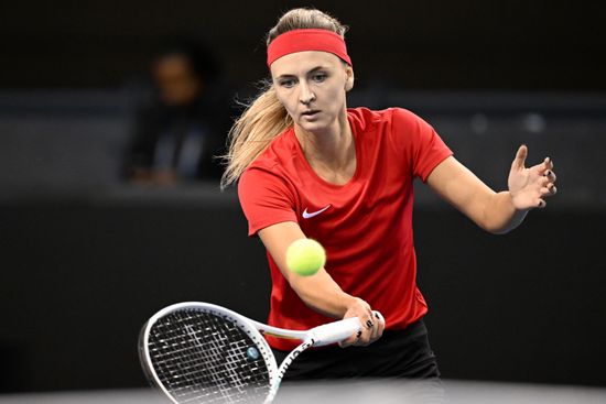 Belgian Maryna Zanevska Pictured Action During Editorial Stock Photo ...